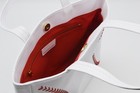Leather Baseball Purse Handbag, White w/ Red Baseball Seams, Best ...