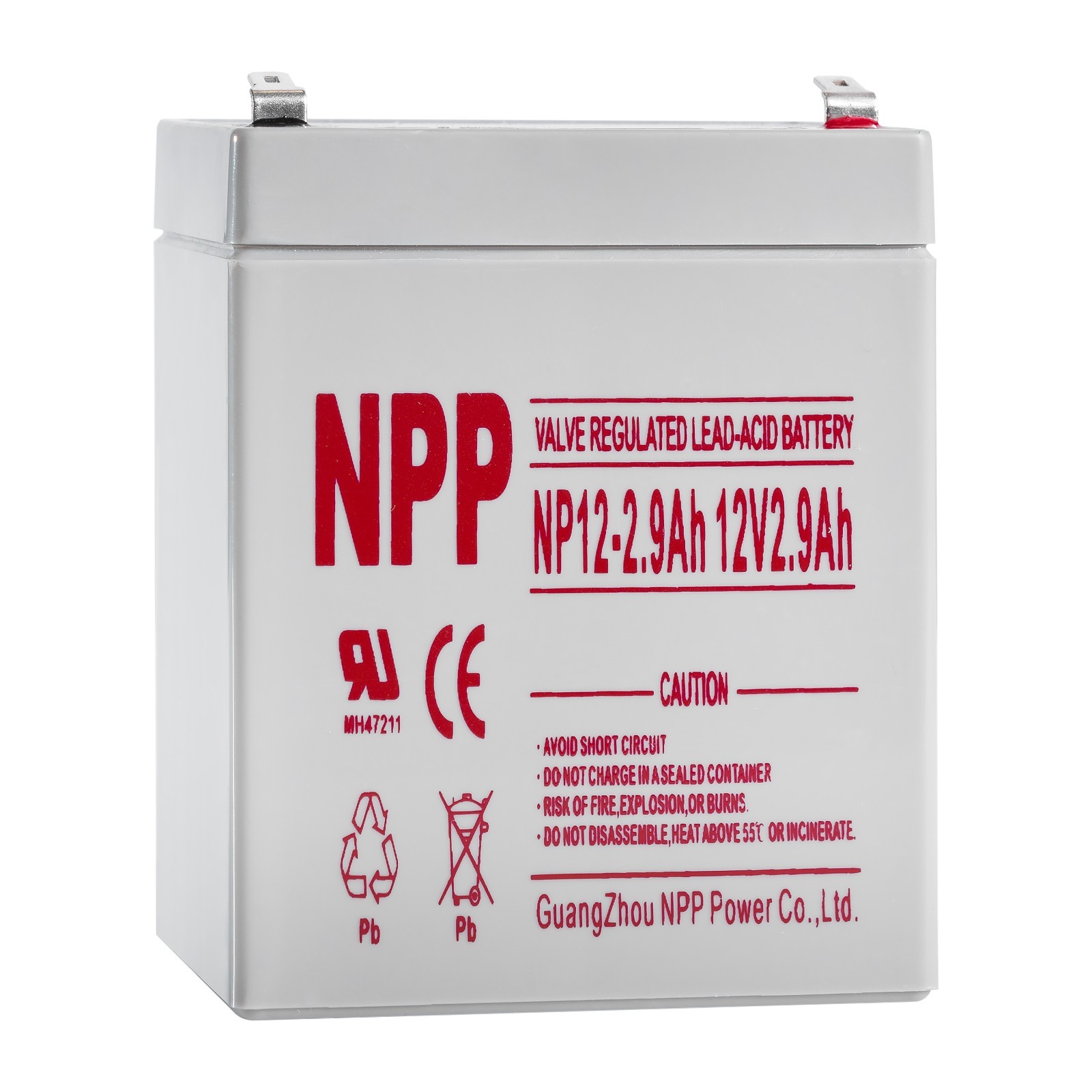 NPP 12V 2.9Ah 12Volt Rechargeable Sealed Lead Acid Battery / (2pcs) | eBay