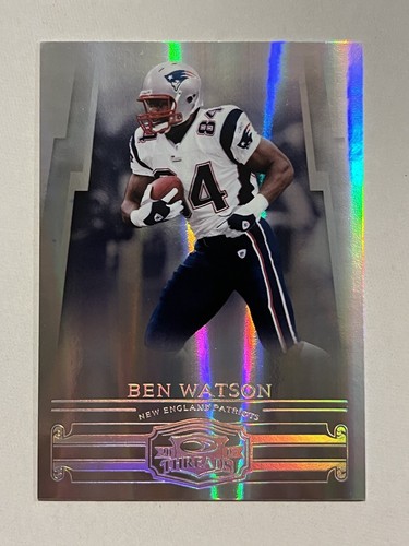 2007 Donruss Threads BEN WATSON Silver Holofoil Proof #101 Patriots ...