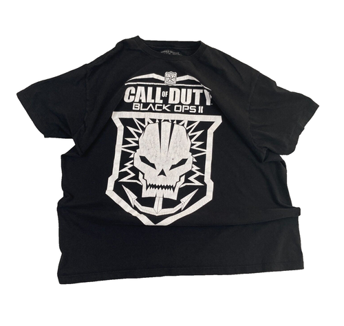 Call of Duty Black Ops 2 T Shirt Mens XL Zombies Video Games Skull Y2K ...