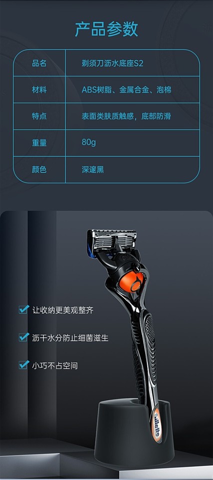 SHAVING RAZOR HOLDER STAND FOR Gillette Fusion5 Proshield Proglide ...