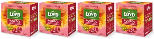 4 LOYD Rooibos Manuka Honey Raspberry & Cranberry Herbal Fruit Tea ...