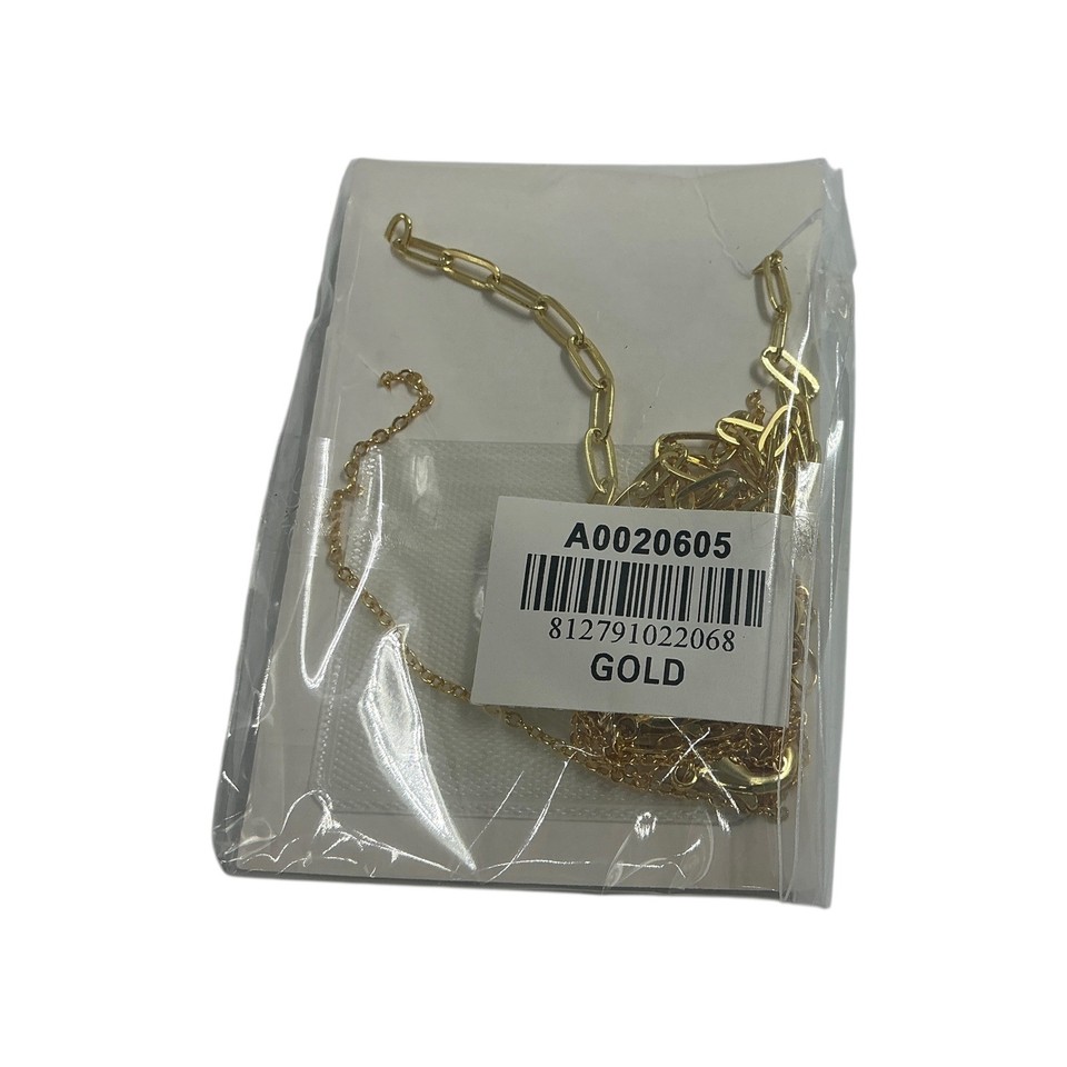 DS Daniela Swaebe Bubbly Set Gold S Letter Clip Chain Layering Necklace ...