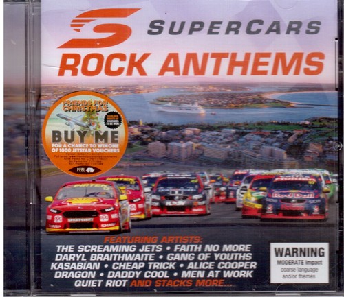 Supercars Rock Anthems CD NEW Screaming Jets Faith o More Kasabian ...