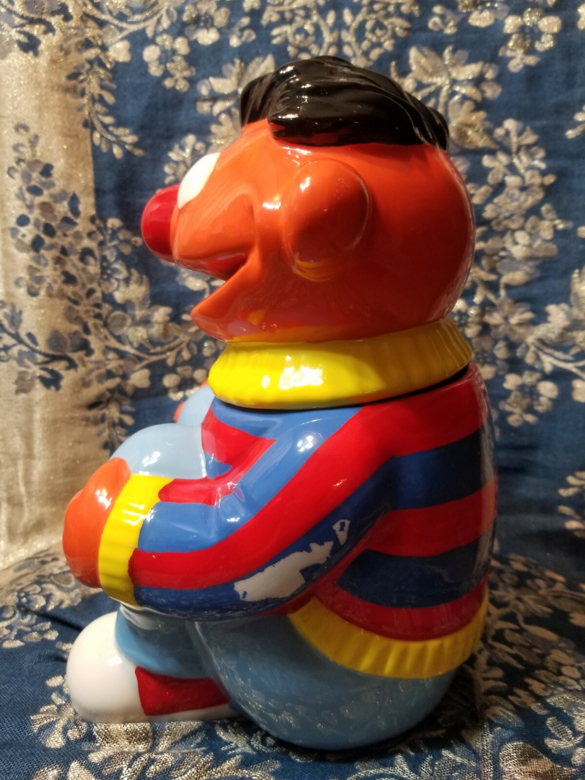 Vintage Muppet Inc Cookie Jar Sesame Street Ernie Clown Jim Henson ...