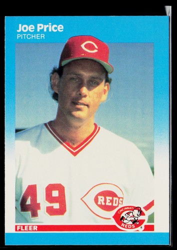Joe Price 1987 Fleer #211 Glossy Cincinnati Reds | eBay