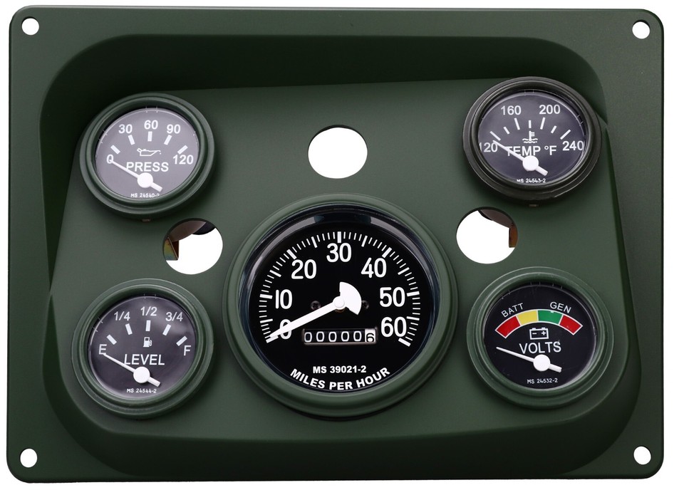Humvee Green Plastic Dashboard Instrument Panel Compatible All Humvee ...