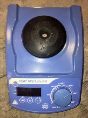 IKA MS3 Digital Variable Speed Vortex Mixer Shaker TESTED (NO POWER ...