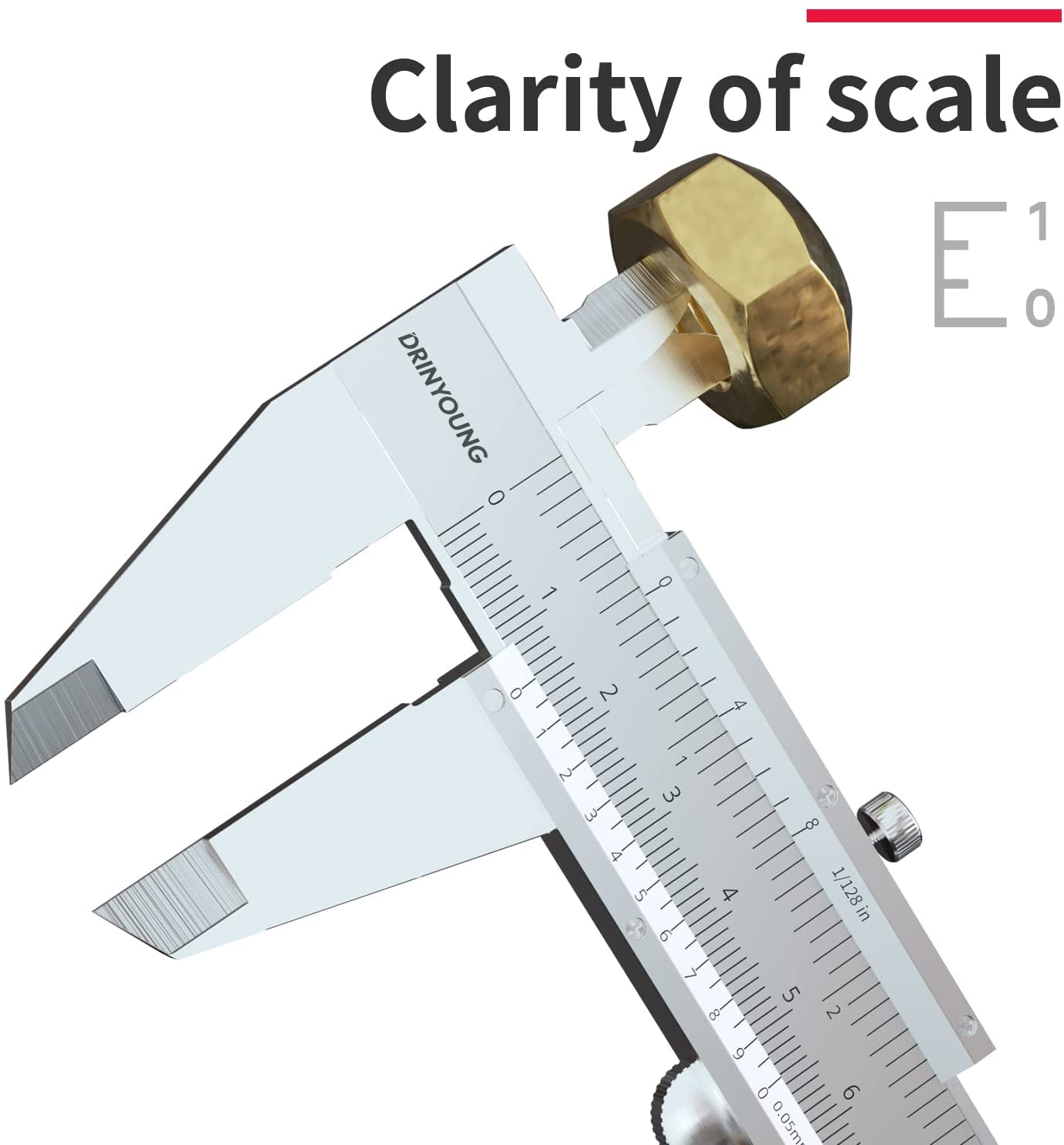 Vernier Caliper Calipers Measuring Tool Micrometer Carbon Steel Inch ...