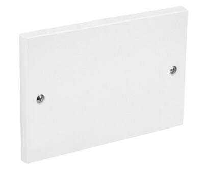 Double Blanking Plate Wall Cover 2 Gang Plug Electric Socket | eBay UK