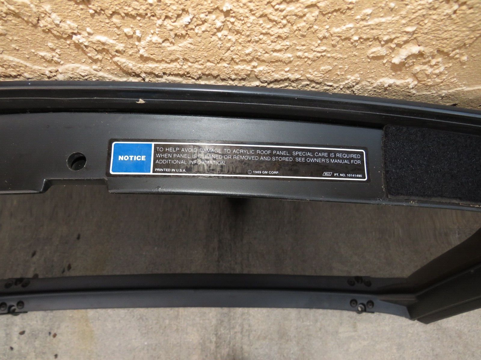 1989-1996 Corvette Glass Targa Top, w/Hardware, STUART FLORIDA PICKUP ...