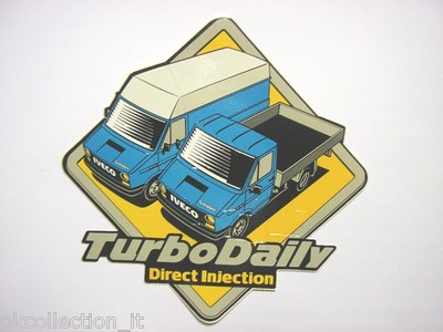 VECCHIO ADESIVO / Old Sticker IVECO TURBO DAILY (cm 17 x 17) | eBay