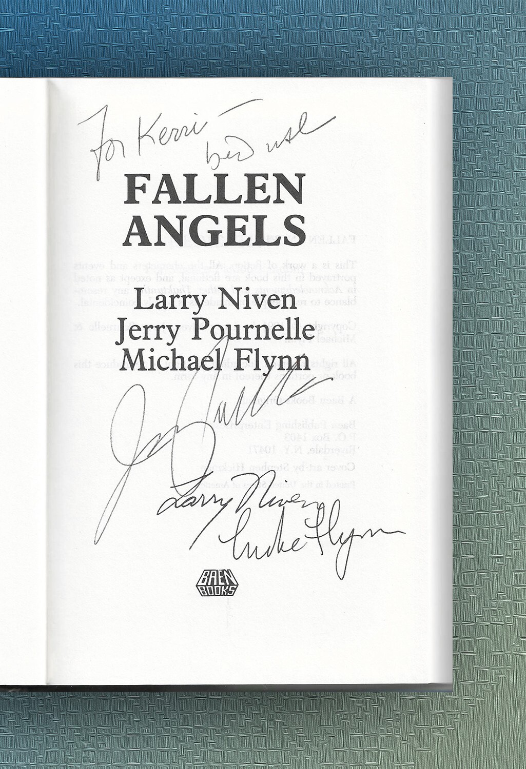 Fallen Angels Larry Niven Jerry Pournelle Michael Flynn HC Book '91 ...
