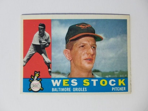 WES STOCK 1960 TOPPS BASEBALL CARD #481 BALTIMORE ORIOLES | eBay
