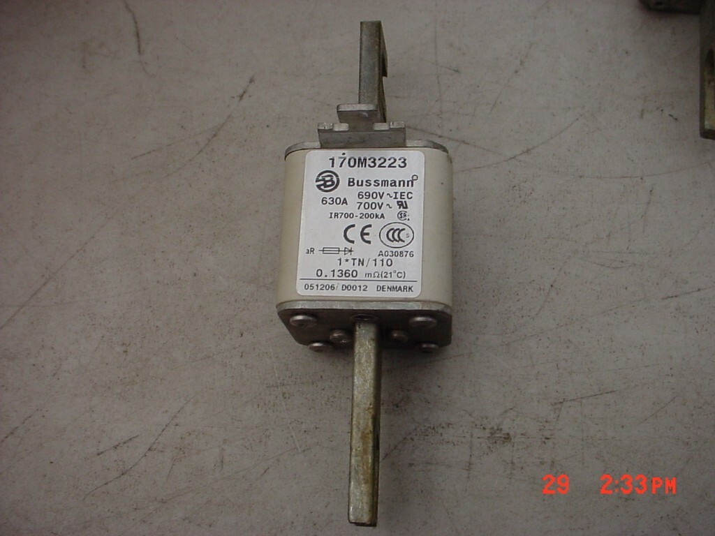 Bussmann series high speed square body fuse 170M3223 630A 700V | eBay