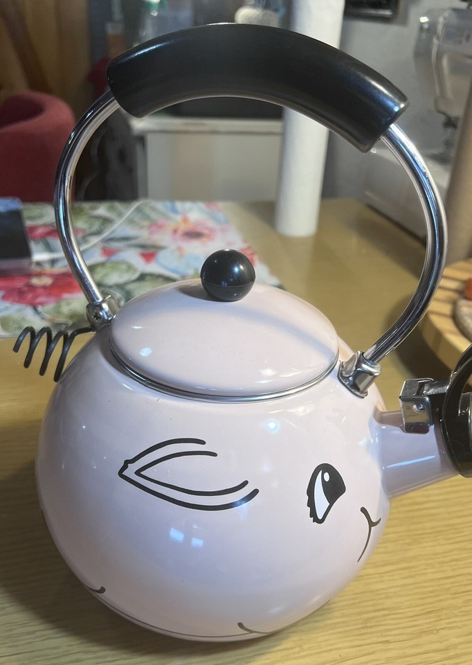 Vintage Kamenstein Pink Pig Tea Kettle Pot Whistle Teapot | eBay