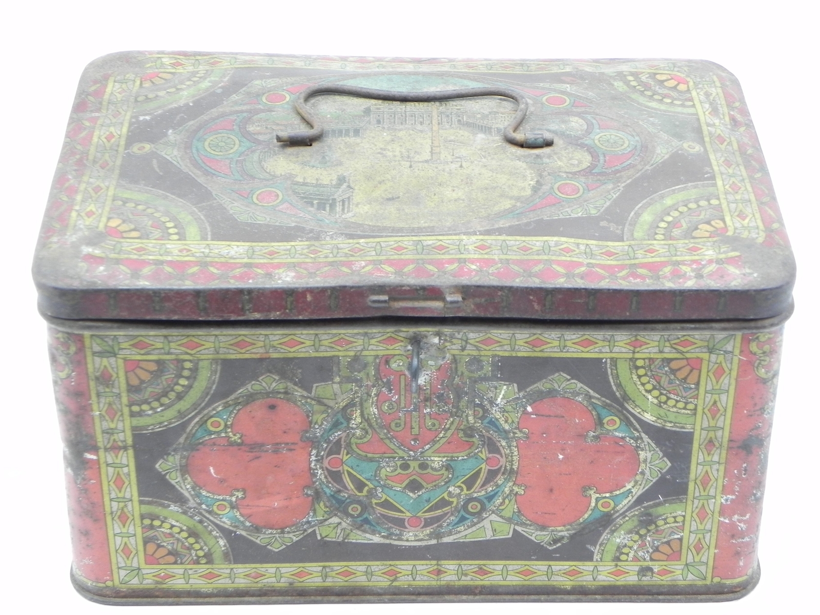 Italian Industry Tin Box Effervescent Basket Tin Box San Pietro Rome | eBay