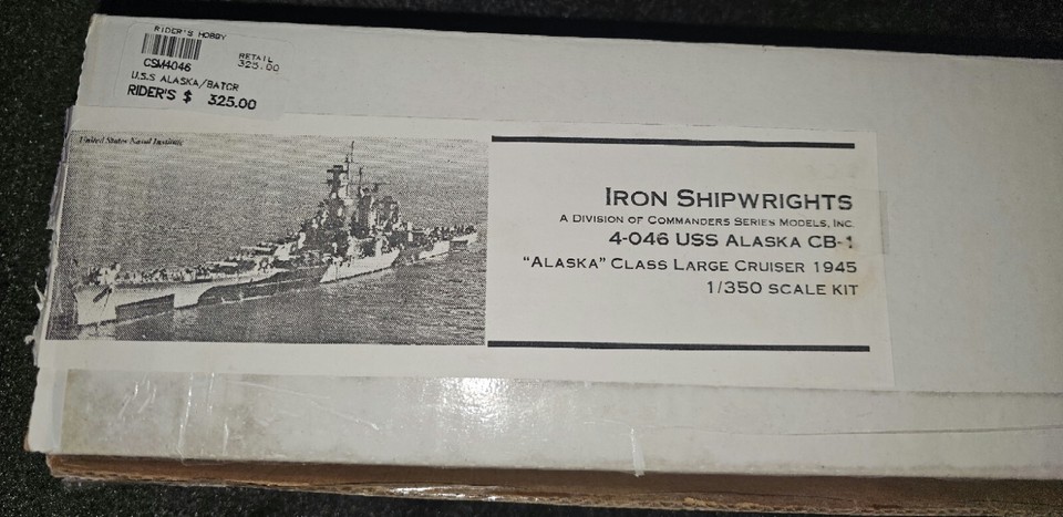 Commander series models U.S.S Alaska Class Large Cruiser 1945 1:350 ...