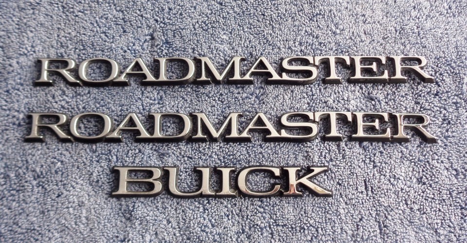 Nice Genuine GM 91-96 ROADMASTER Body Chrome Nameplate Ornament Script ...