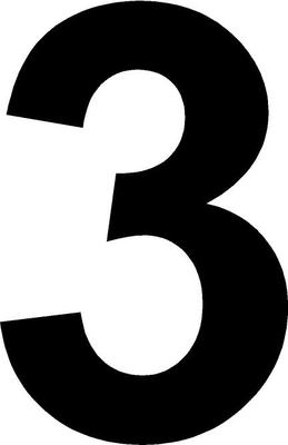 1 x MSA Specification Race Rally Car Number 3 - For Door Square Panels ...