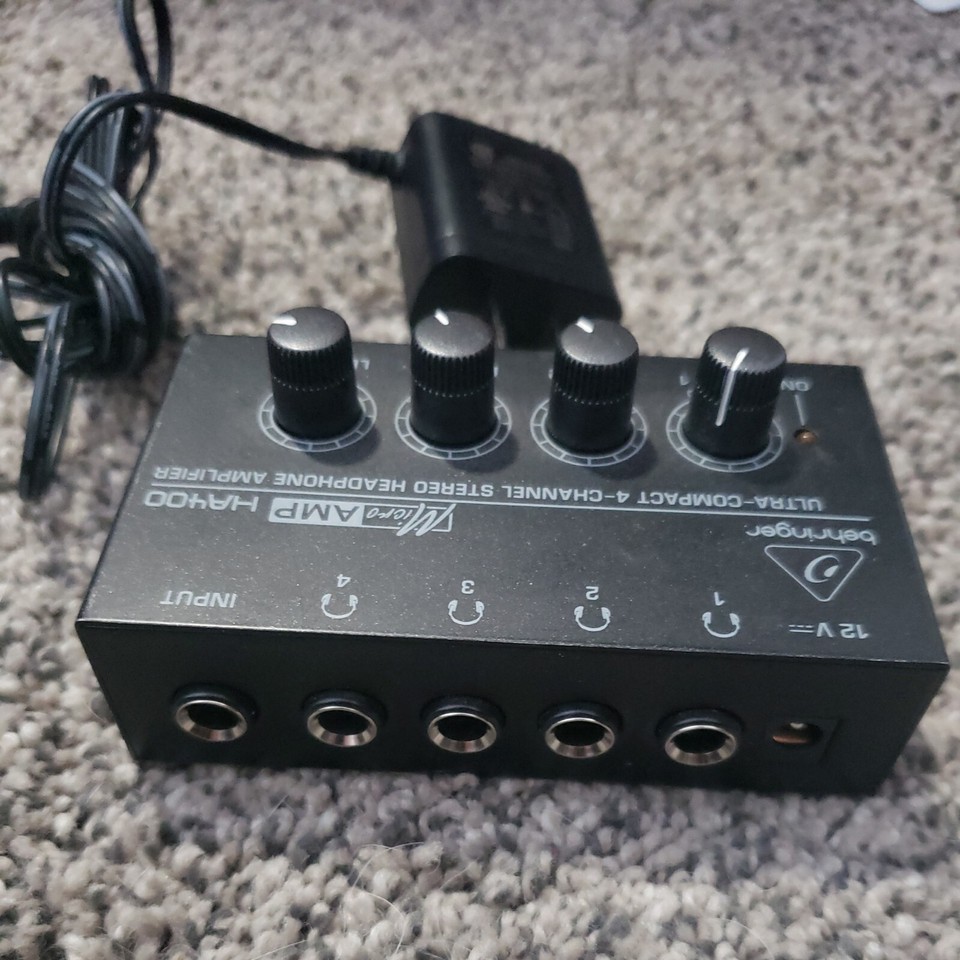 Behringer Microamp 4 Channel Audio Stereo Headphone Amplifier Amp ...
