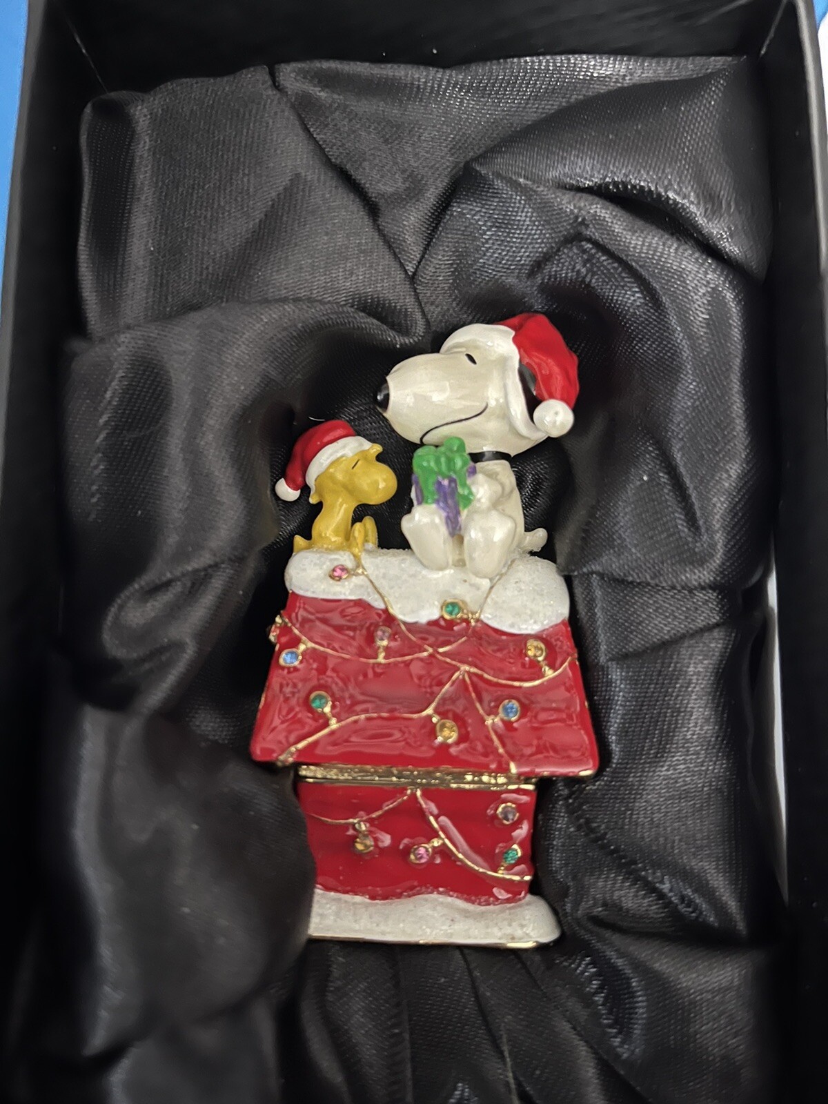 PEANUTS Department 56 "SNOOPY DOGHOUSE JEWELED BOX" Retired New in Box ...