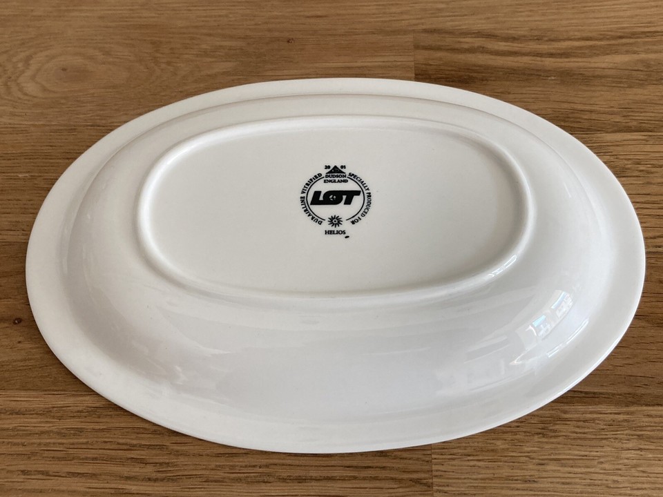 LOT POLISH AIRLINES 1990s LARGE SERVING PLATE 21 cm DISH B767 BUSINESS ...