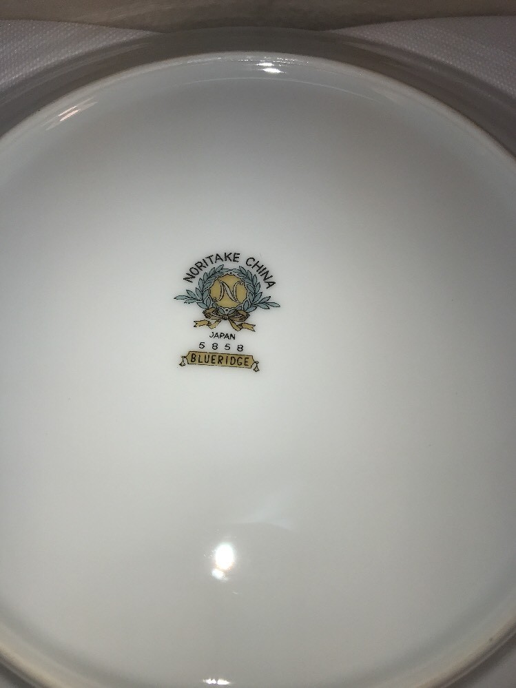 Vtg 4pc 1950’s Noritake Blue Ridge flower Luncheon Salad Dessert Bread ...