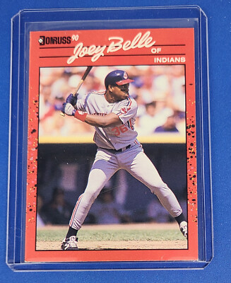 1990 Donruss #390 Albert "Joey" Belle Cleveland Indians Rookie Baseball ...