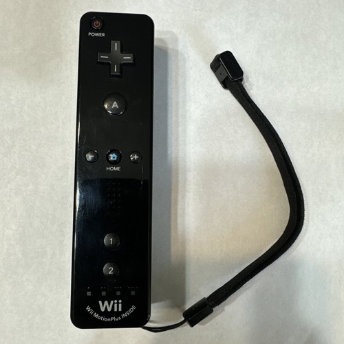 OEM Nintendo Wii Motion Plus Controller Black Remote RVL-036 Wiimote ...