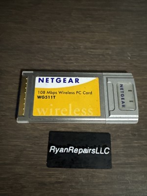 Netgear WG511T - 108 Mbps Wireless network PCMIA Card Adapter | eBay