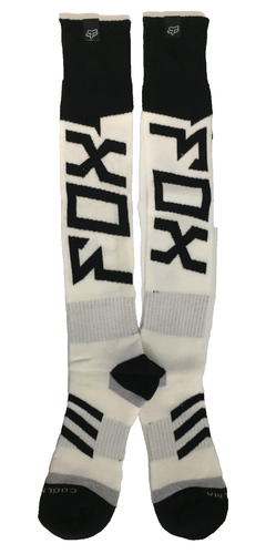 FOX Coolmax Thin Intake Sock Black/ White Knee High Socks 8010 108 Size ...