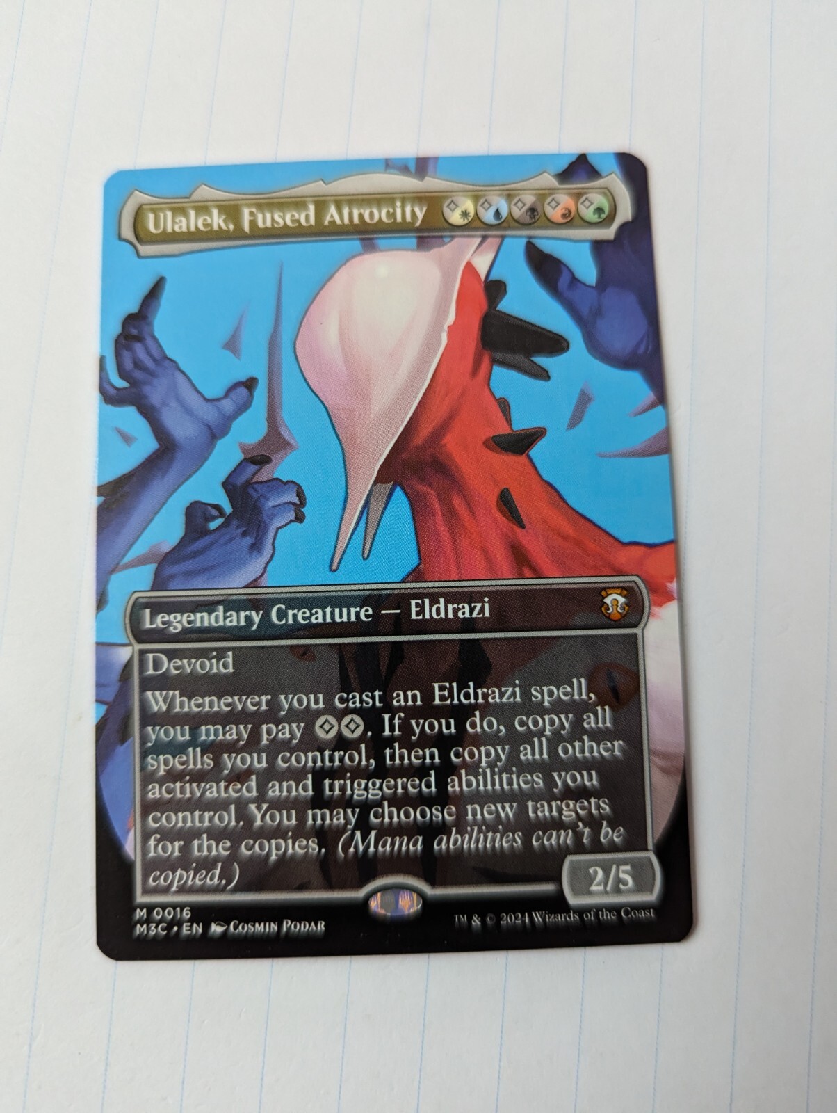 x1 Ulalek, Fused Atrocity - Borderless M MTG Commander: Modern Horizons ...