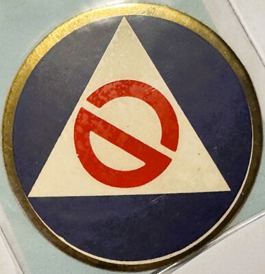 Rare Vintage 1960s Civil Defense Decal - Sticker, Cold War Memorabilia ...