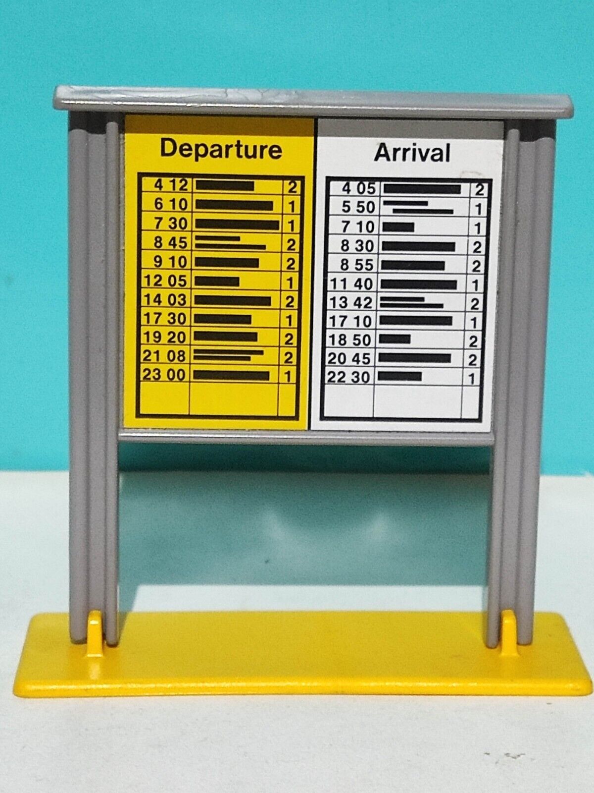 PLAYMOBIL PLATE SIGN STATION REF 4200 4202 4300 4301 4382 TRAIN BUS ...