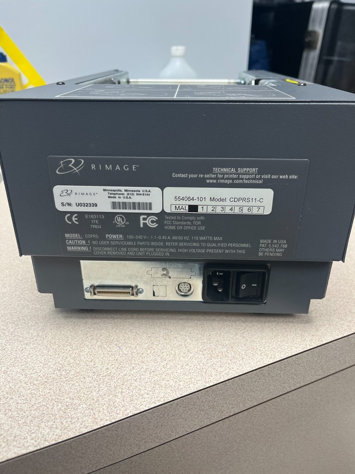 Rimage Prism-Plus Perfect Image CDPRS-11C CD/DVD/ Color Thermal Printer ...