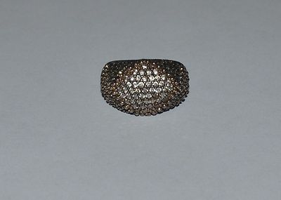 STERLING SILVER MARCASITES AND CZ DOME RING SIZE 8 | eBay