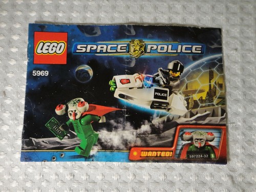 2009 Lego Space Police 5969 Squidman Escape Instruction Booklet Only | eBay