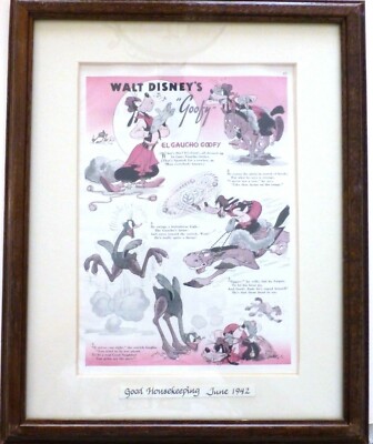 "EL GAUCHO GOOFY" ~ Walt Disney Co. ~ Good Housekeeping June 1942 ...