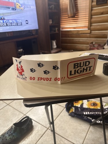 (VTG) 1988 bud light beer Go Spuds Go Mackenzie sticker anheuser busch ...