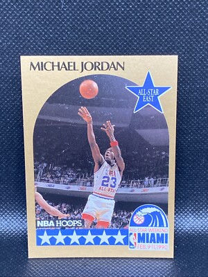 1990 NBA HOOPS MICHAEL JORDAN All-Star Weekend Miami #5 East All-Stars ...