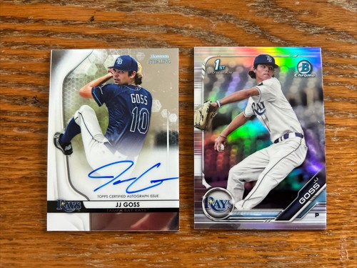 2020 Bowman Sterling Baseball JJ Goss Auto + 1st Refractor & 3 Tampa ...