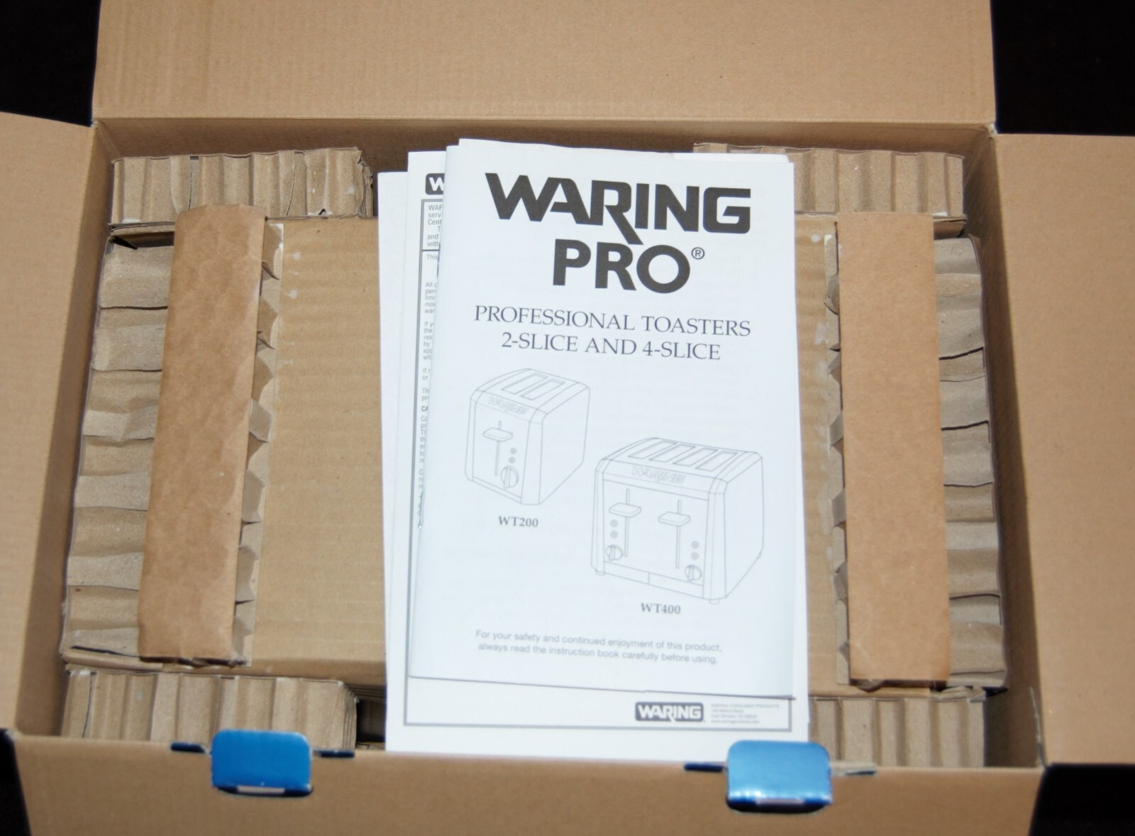 Waring Pro 2 Slice Toaster Brushed Stainless Steel UNUSED NEW/OPEN BOX ...