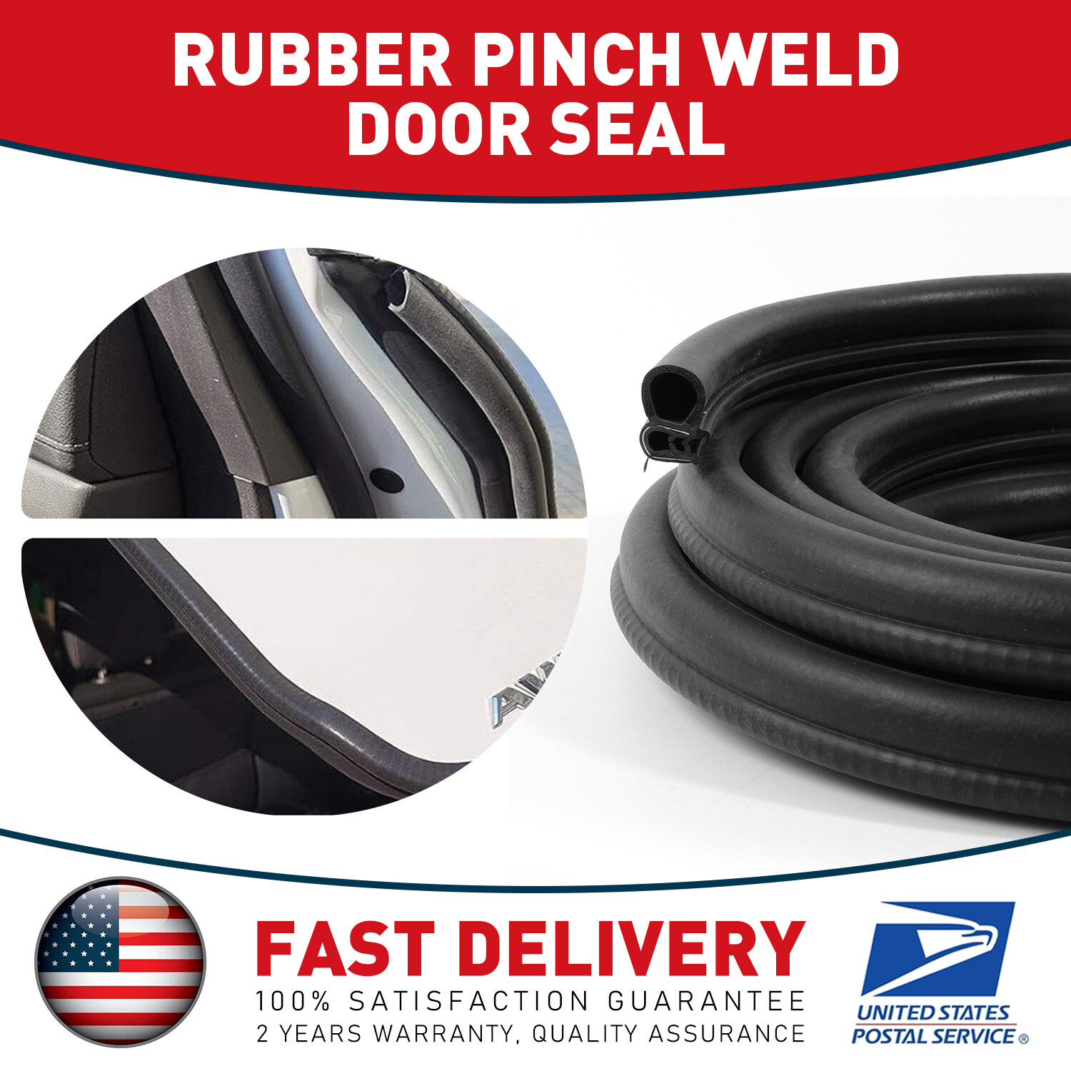 Automotive Door rubber pinch weld door seal 20FT for Car Bus Camper ...