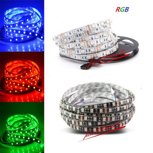 DC12V 24V 5M SMD 5050 RGB 300 LED Flexible Tape Strip Light IP65 or ...