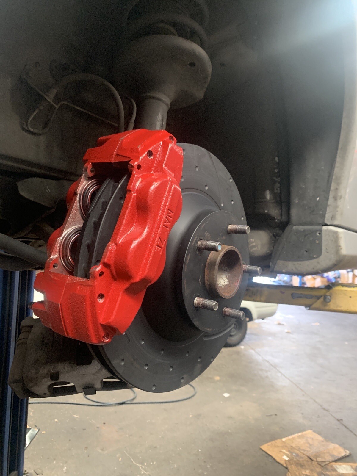 SNIPER HSV BRAKE UPGRADE 4 PISTON CALIPER 343mm DISKS GMH COMMODORE VT ...