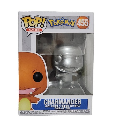 CHARMANDER (SILVER) - POKÉMON #455 Games Funko POP! Vinyl Figure BNIB ...