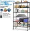 6 Tier Wire Shelving Unit Adjustable Heavy Duty Metal Shelf Storage ...