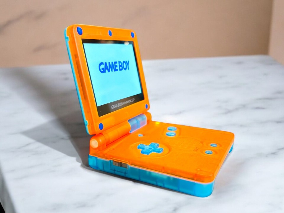 Custom Nintendo Gameboy Advance SP GbaSP Handheld Console IPS Screen ...