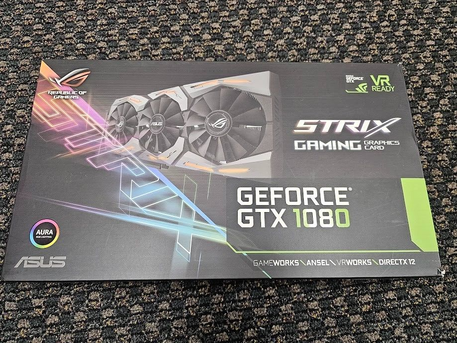 ASUS NVIDIA GeForce GTX 1080 8GB ROG STRIX GTX1080 RGB Graphics Card ...